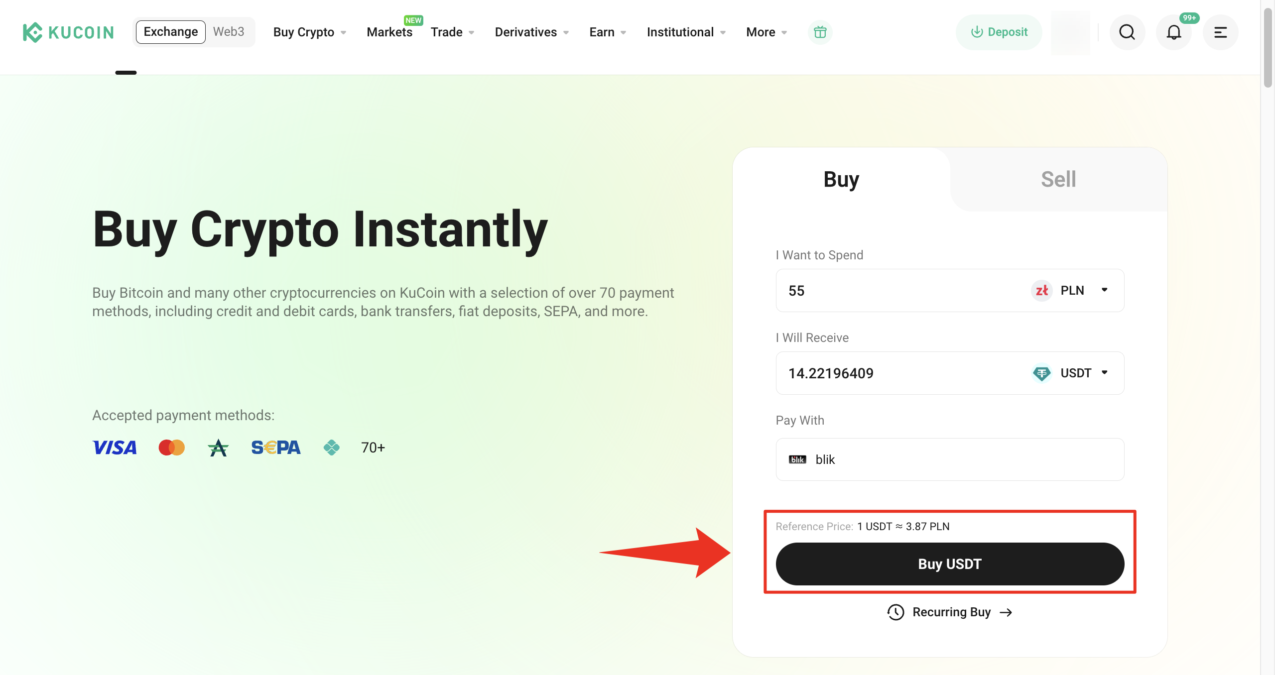 How to Buy Crypto Using BLIK? | KuCoin