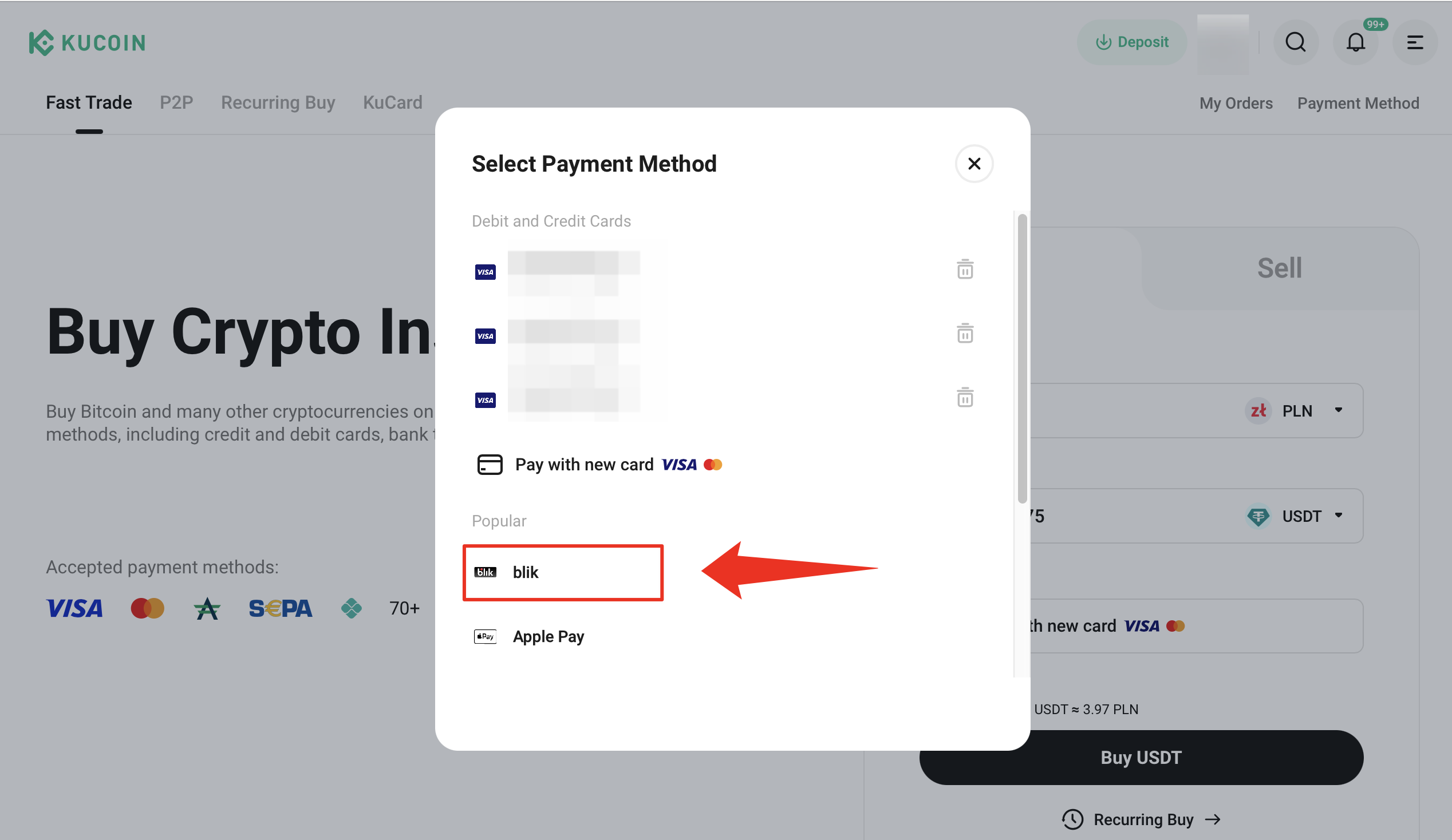 How to Buy Crypto Using BLIK? | KuCoin